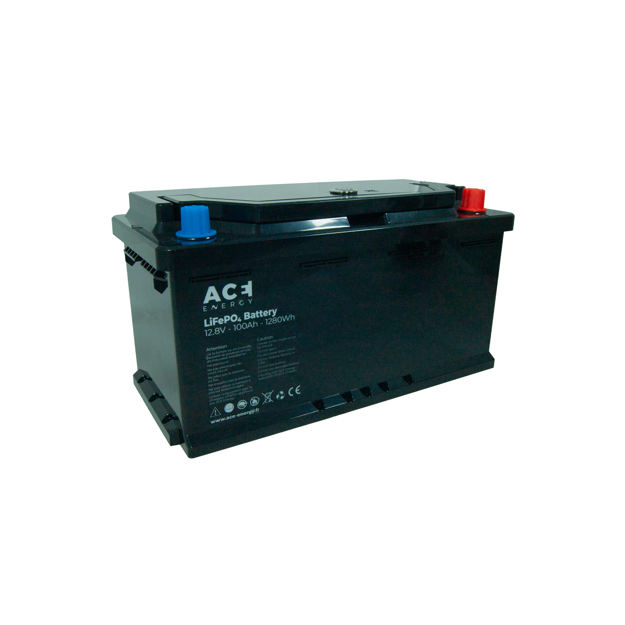 Batterie LIFEPO4 Basse 12V 100Ah - ACE Energy